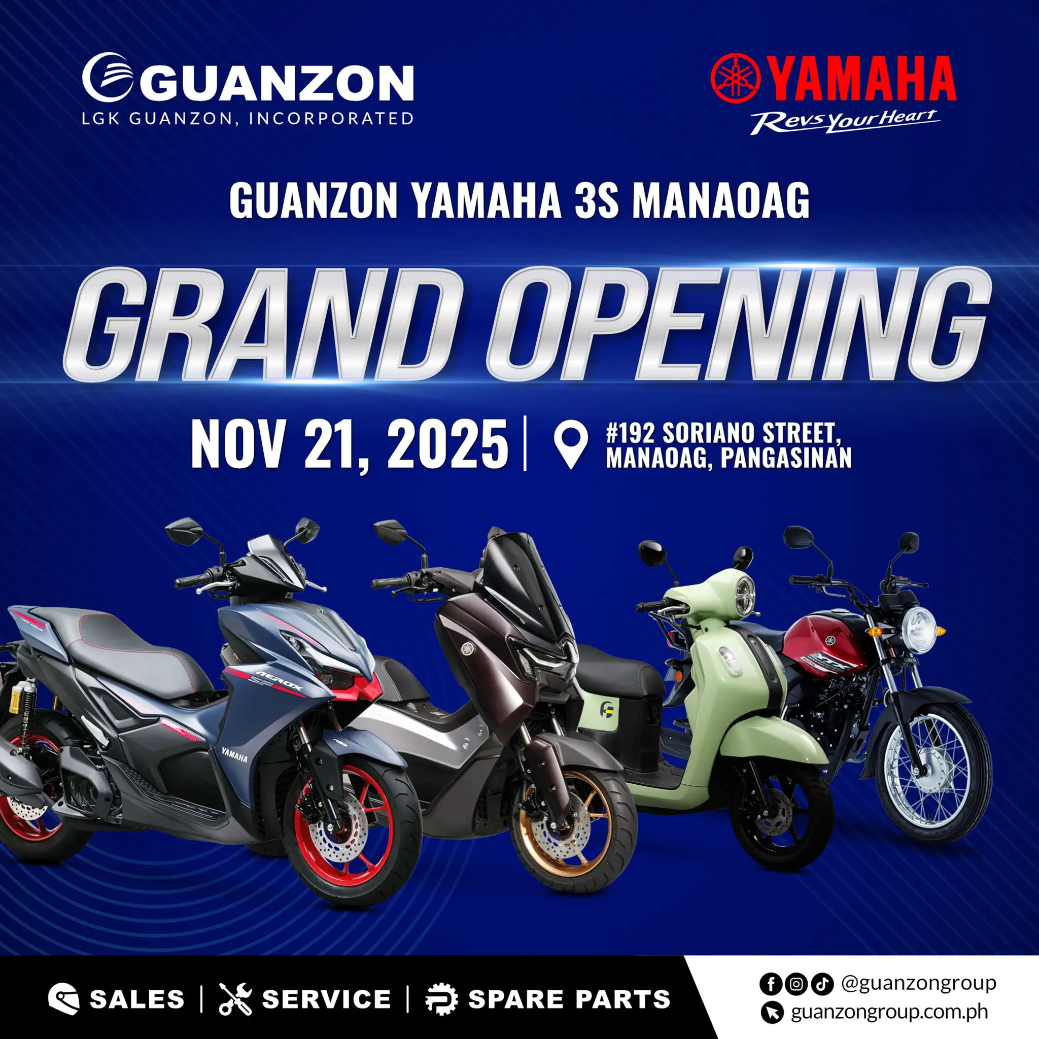 Guanzon Yamaha 3S Manaoag Grand Opening 2025 — RobiMoto