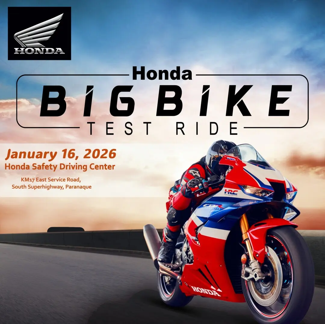 Honda Big Bike Test Ride 2026 at HSDC Parañaque — RobiMoto