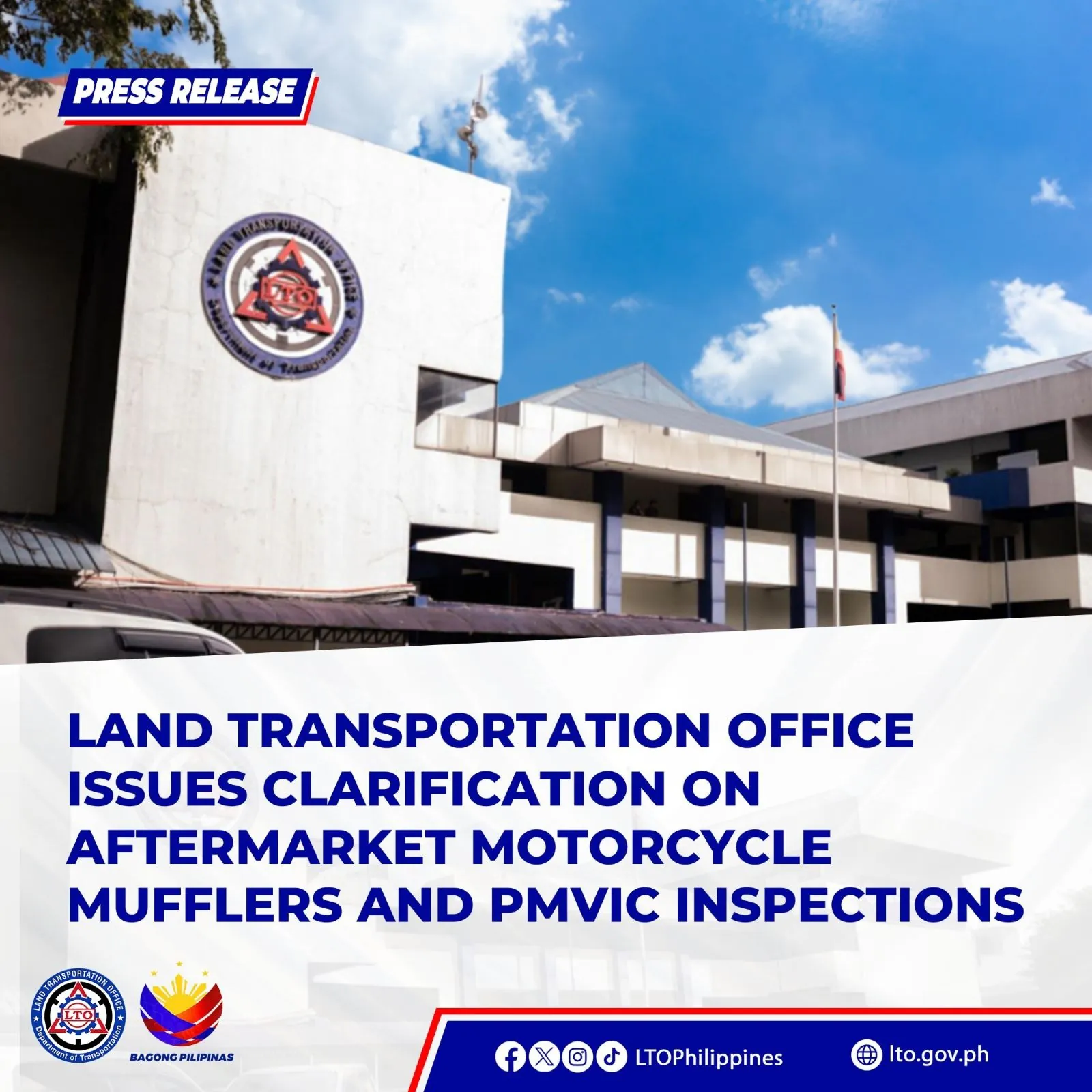 Aftermarket Motorcycle Mufflers: LTO Clarifies PMVIC Role — RobiMoto